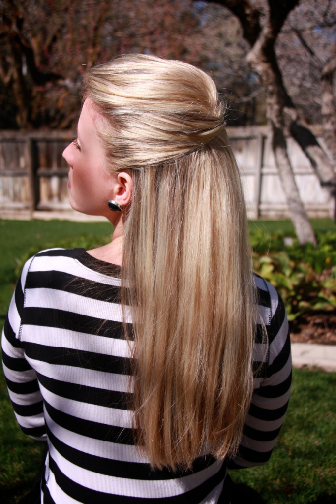 Day 3- fancy half up - Twist Me Pretty