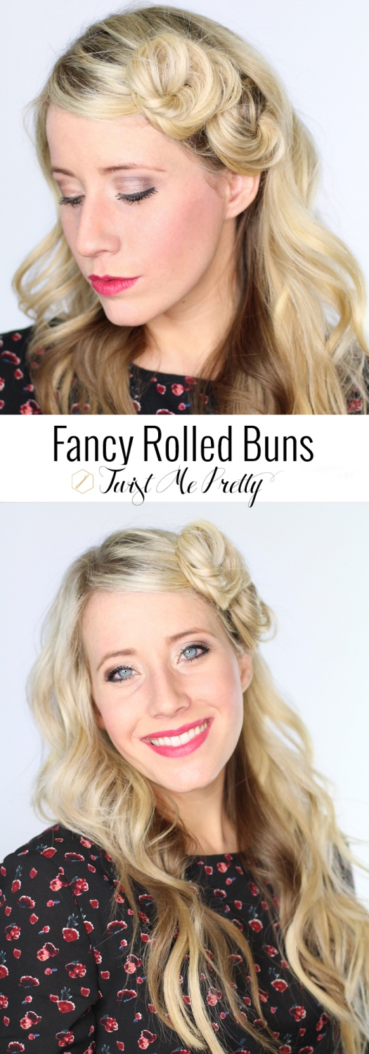 Fancy Rolled Buns - Twist Me Pretty