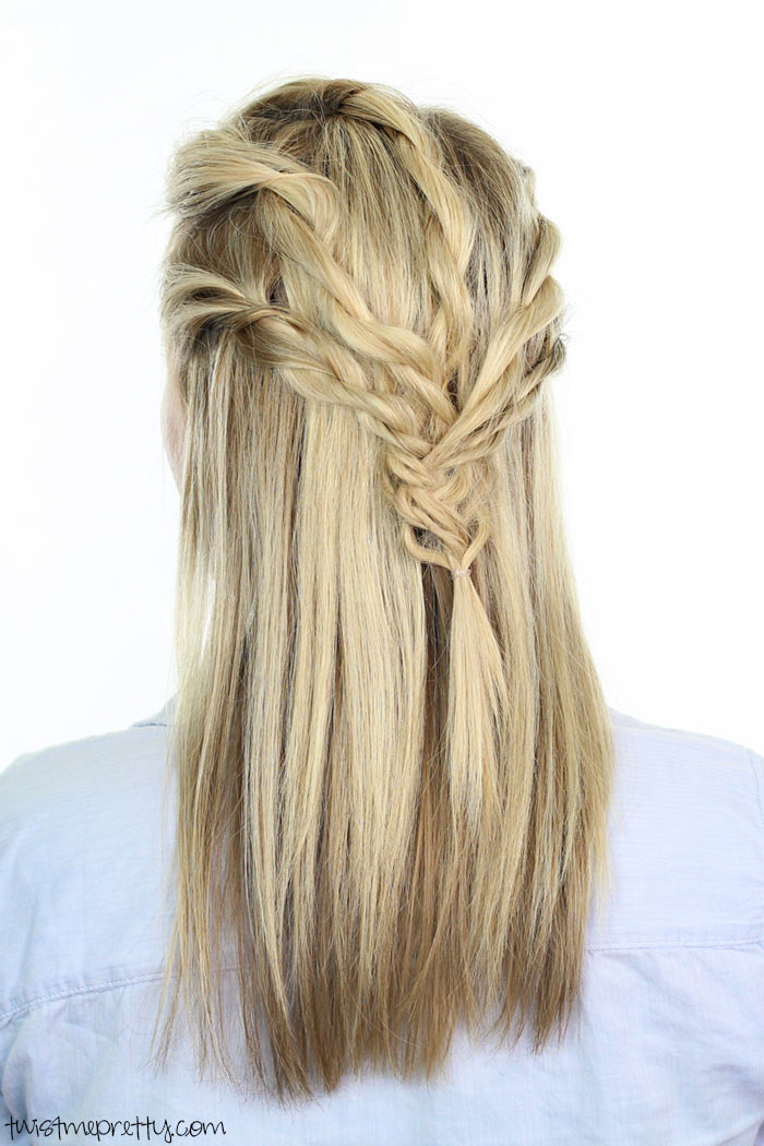 Twisted Pull Back | Hairstyles from Reign - Twist Me Pretty