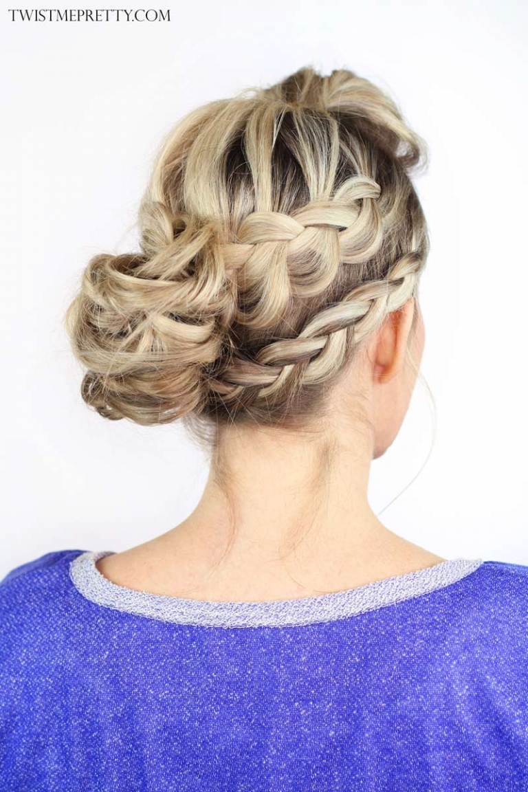 Double Braided Messy Bun - Twist Me Pretty