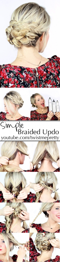 How To: Simple Braided Updo