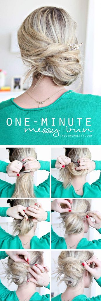 One-Minute Messy Bun Tutorial