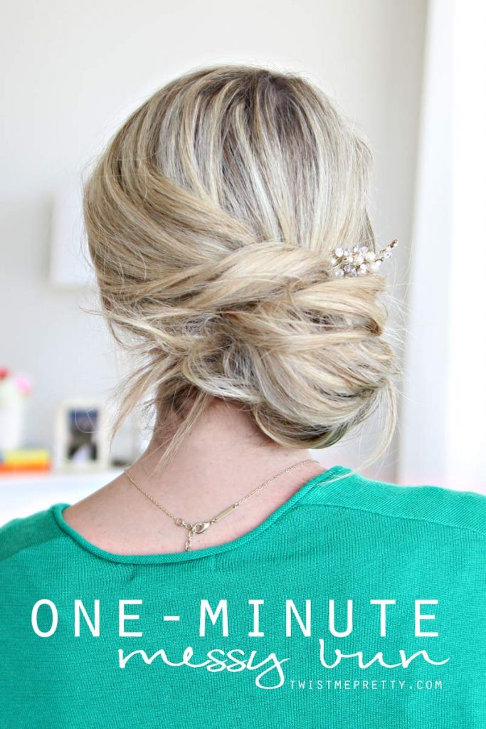 One-Minute Messy Bun Tutorial