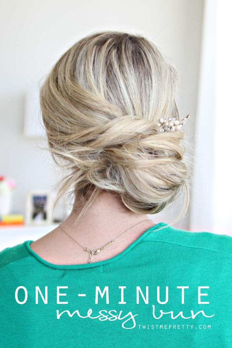 One-Minute Messy Bun Tutorial