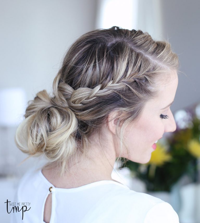 Laced Braid Updo - Twist Me Pretty