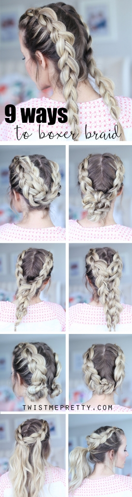 9 Ways to Boxer Braid Your Hair - Twist Me Pretty - Abby Smith