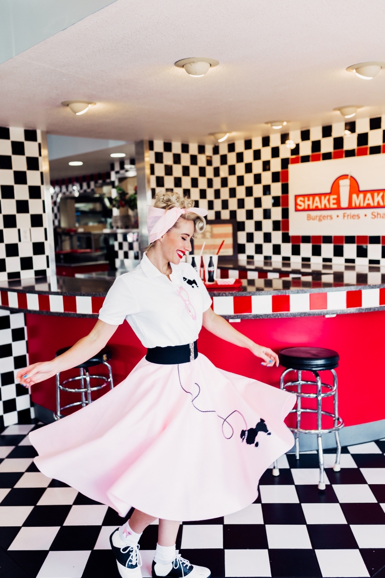 Poodle Skirt Halloween Costume - Twist Me Pretty
