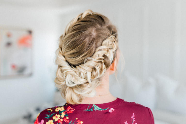 Beautiful Fishtail Braided Updo Tutorial - Twist Me Pretty