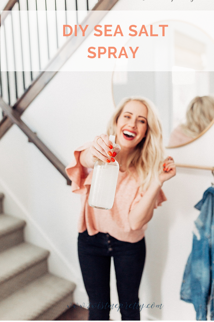 DIY Sea Salt Texturizing Hair Spray - Twist Me Pretty