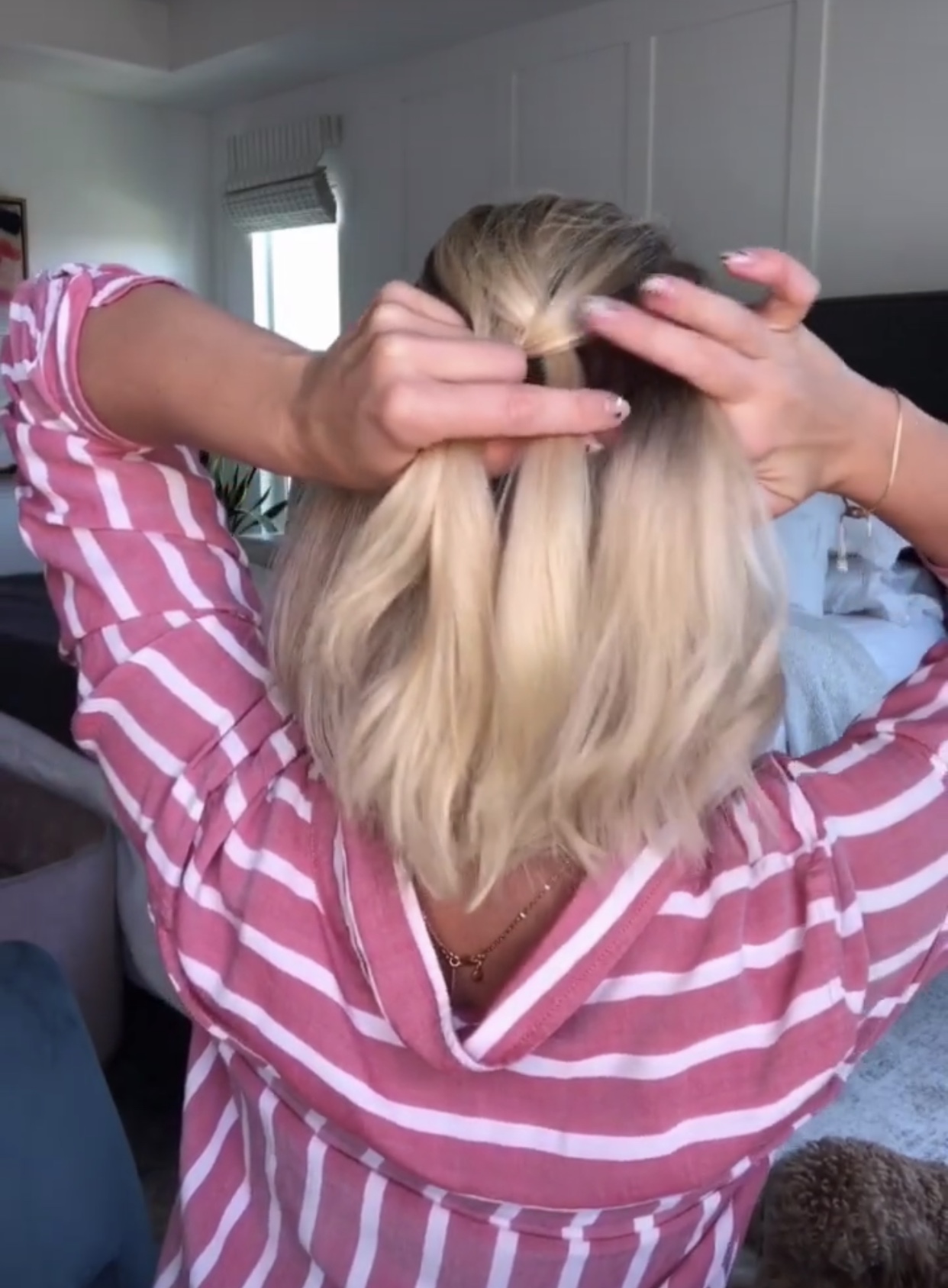 Easy Double Braid for Short Hair Tutorial - Twist Me Pretty