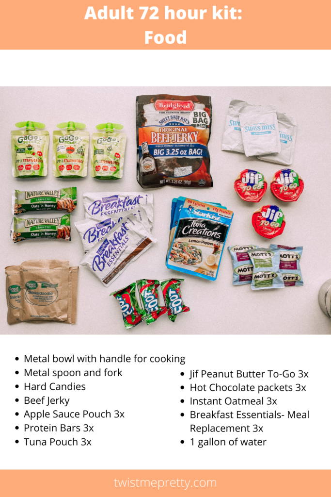 72 Hour Kits for Adults- Everything You Need to Build Your Own