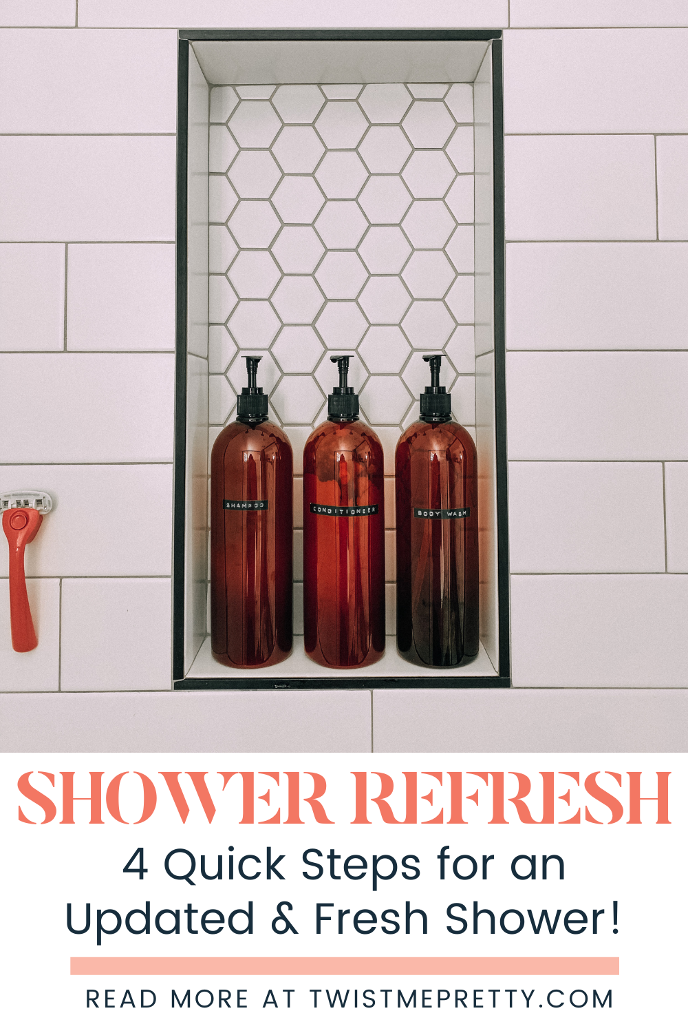 Quick Shower Refresh For The Master Bath - Twist Me Pretty