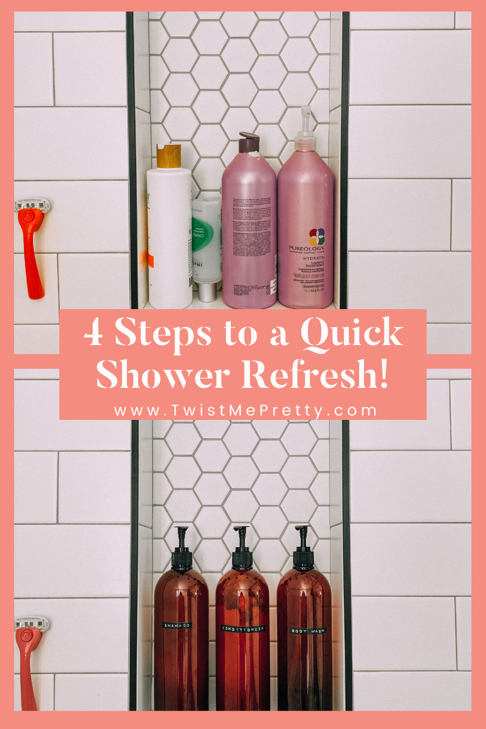 Quick Shower Refresh For The Master Bath - Twist Me Pretty