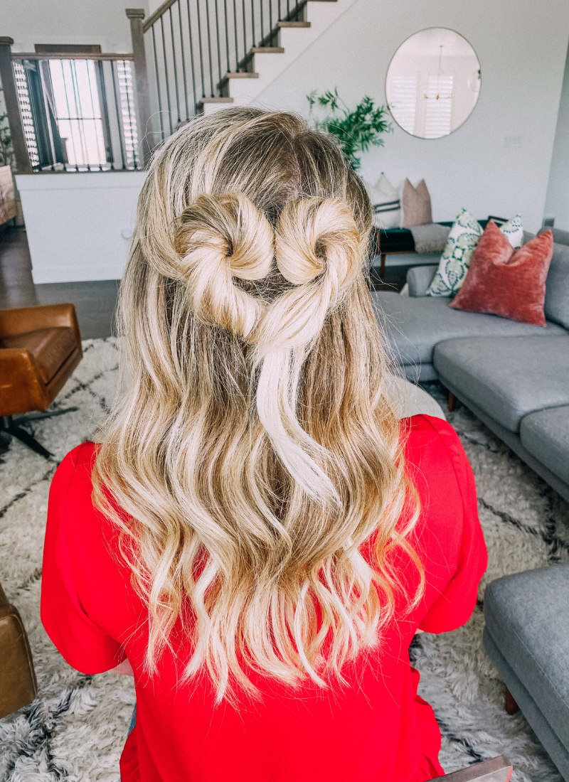 Easy Heart Hairstyle for Valentine's Day - Twist Me Pretty